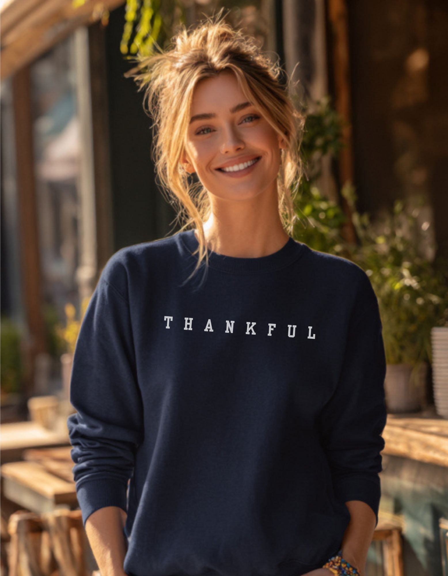 Women's THANKFUL Sweatshirt – Everyday Faith